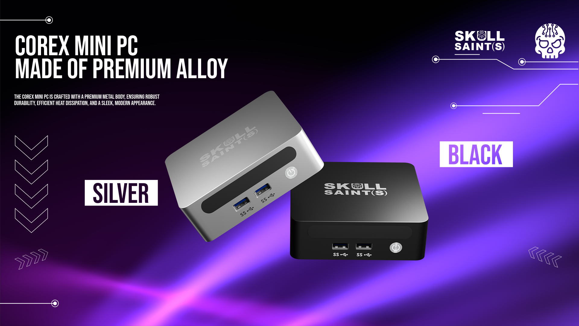 CoreX by SkullSaints: Powered by Ryzen 5 4500U Wi-Fi 6E BT 5.3 Triple ...