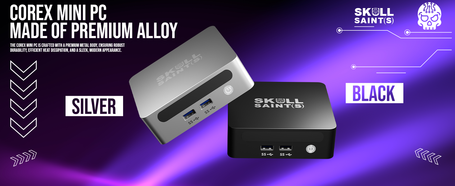 CoreX Pro by SkullSaints: Powered by Ryzen 7 6800H 24GB LPDDR5 6400MHz USB 4.0 2.5Gbps LAN Wi-Fi ...