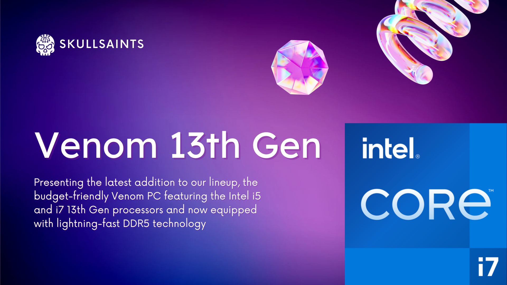 Venom by SkullSaints: Compact Windows 11 Pro Mini PC with Intel Core i5 ...