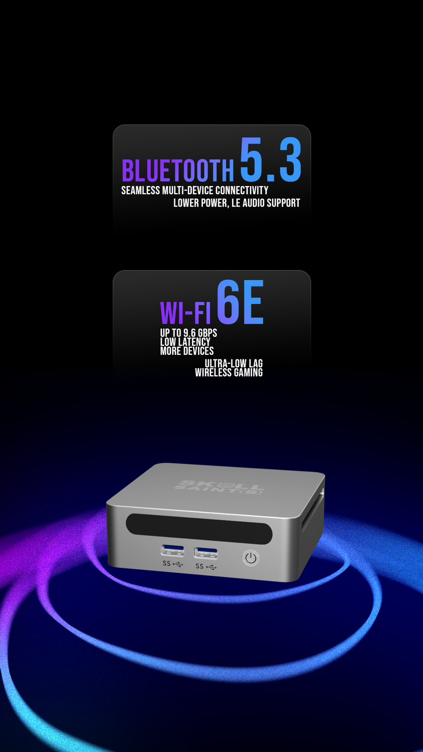 CoreX by SkullSaints: Powered by Ryzen 9 5900HX Wi-Fi 6E BT 5.3 Triple ...