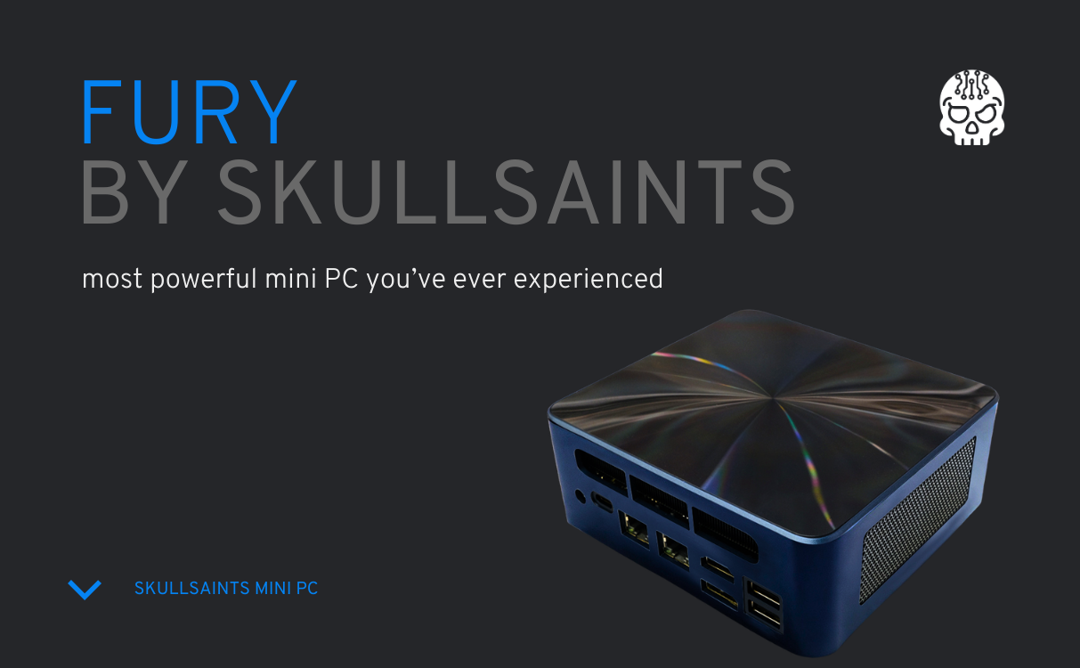 Fury by SkullSaints: Compact Mini PC with AMD Ryzen 7840HS Radeon 780M ...