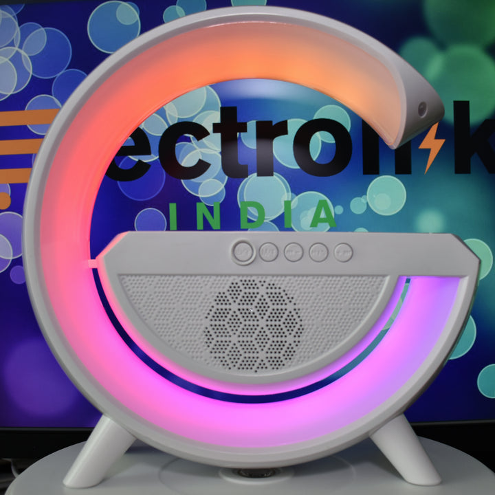 RGB Wireless Charger: RGB Night Light Alarm Clock Speaker and Desk Lamp ...