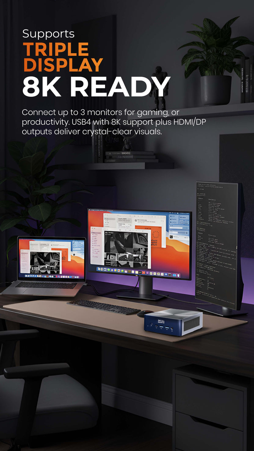 Fury by SkullSaints: Compact Mini PC with AMD Ryzen 7840HS Radeon 780M ...