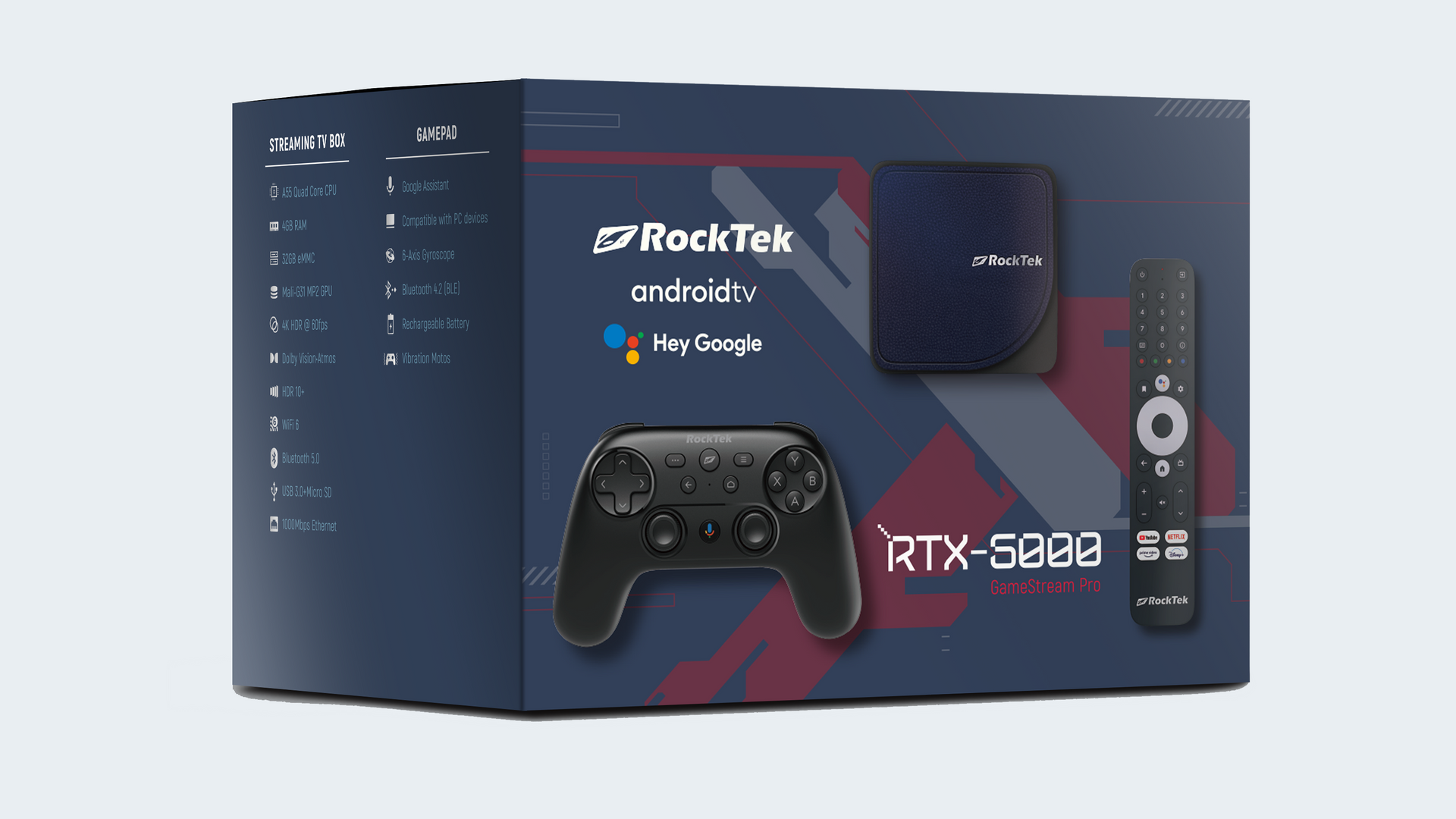 RockTek RTX5000 Android 12 TV Box and Gaming Machine with Nvidia ...