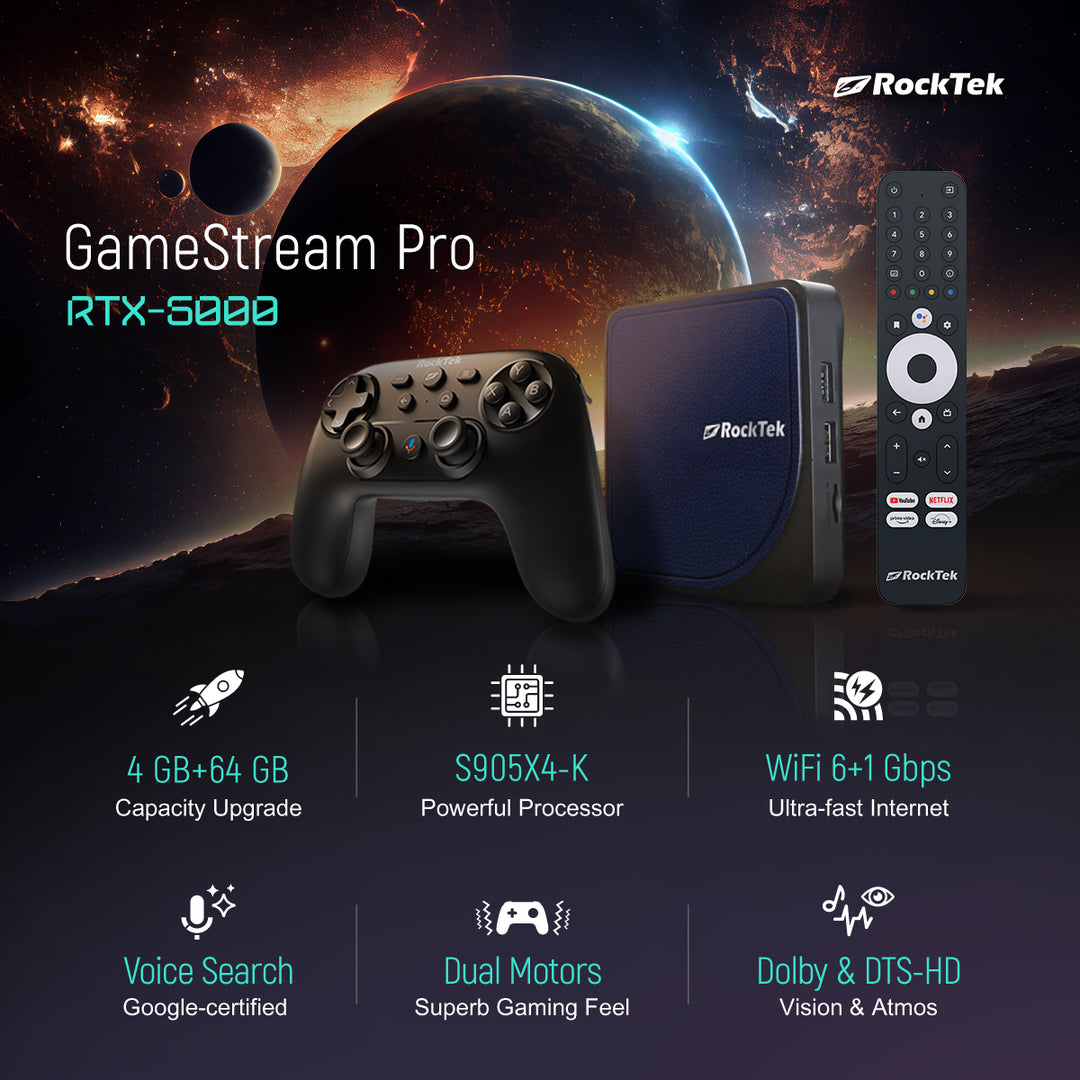 RockTek RTX5000 Android 12 TV Box and Gaming Machine with Nvidia ...